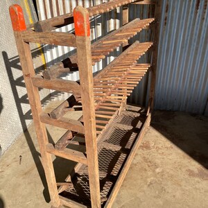 Authentic Antique Shoe Factory 6 Peg Style Rack in Original Finish ...