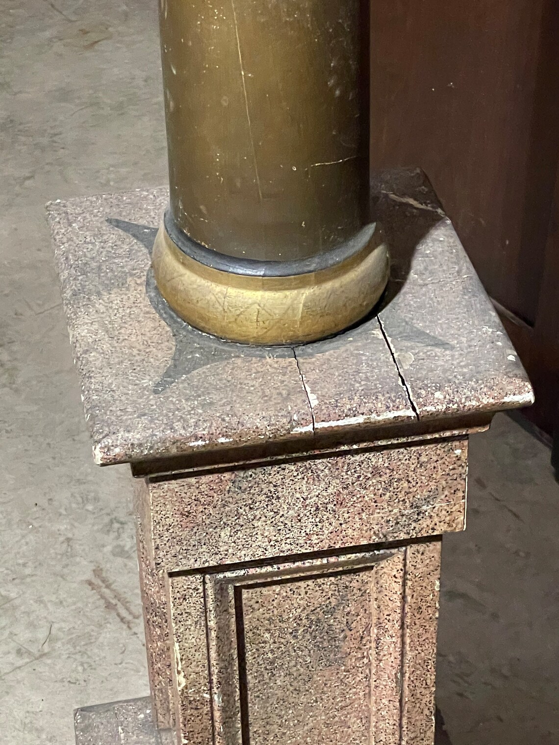 Pair of Simple Antique Wooden Masonic Columns or Pillars 6 Tall With 12 ...