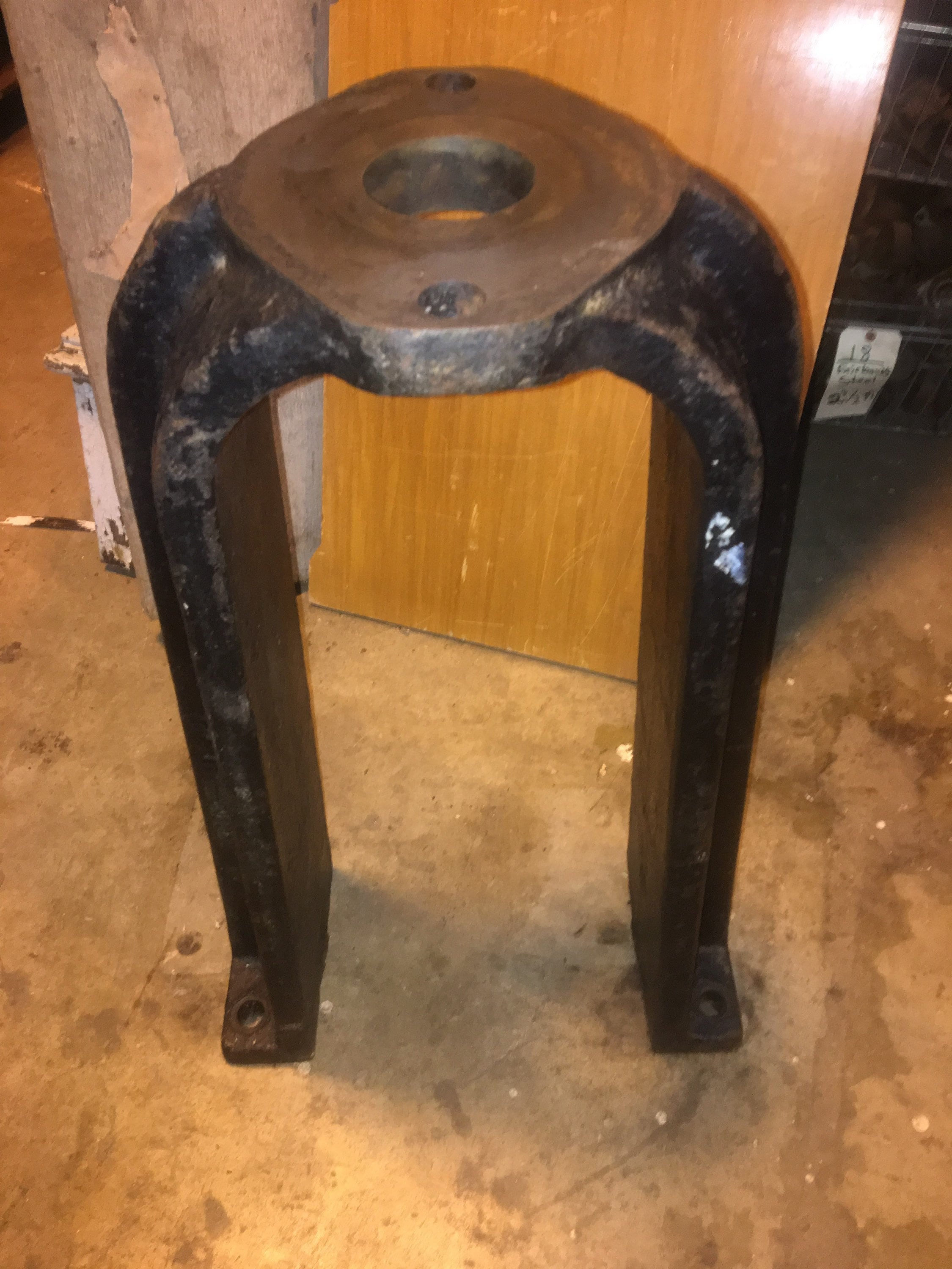 Antique Cast Iron Industrial Valve Yolk Great for Table Base or Island ...