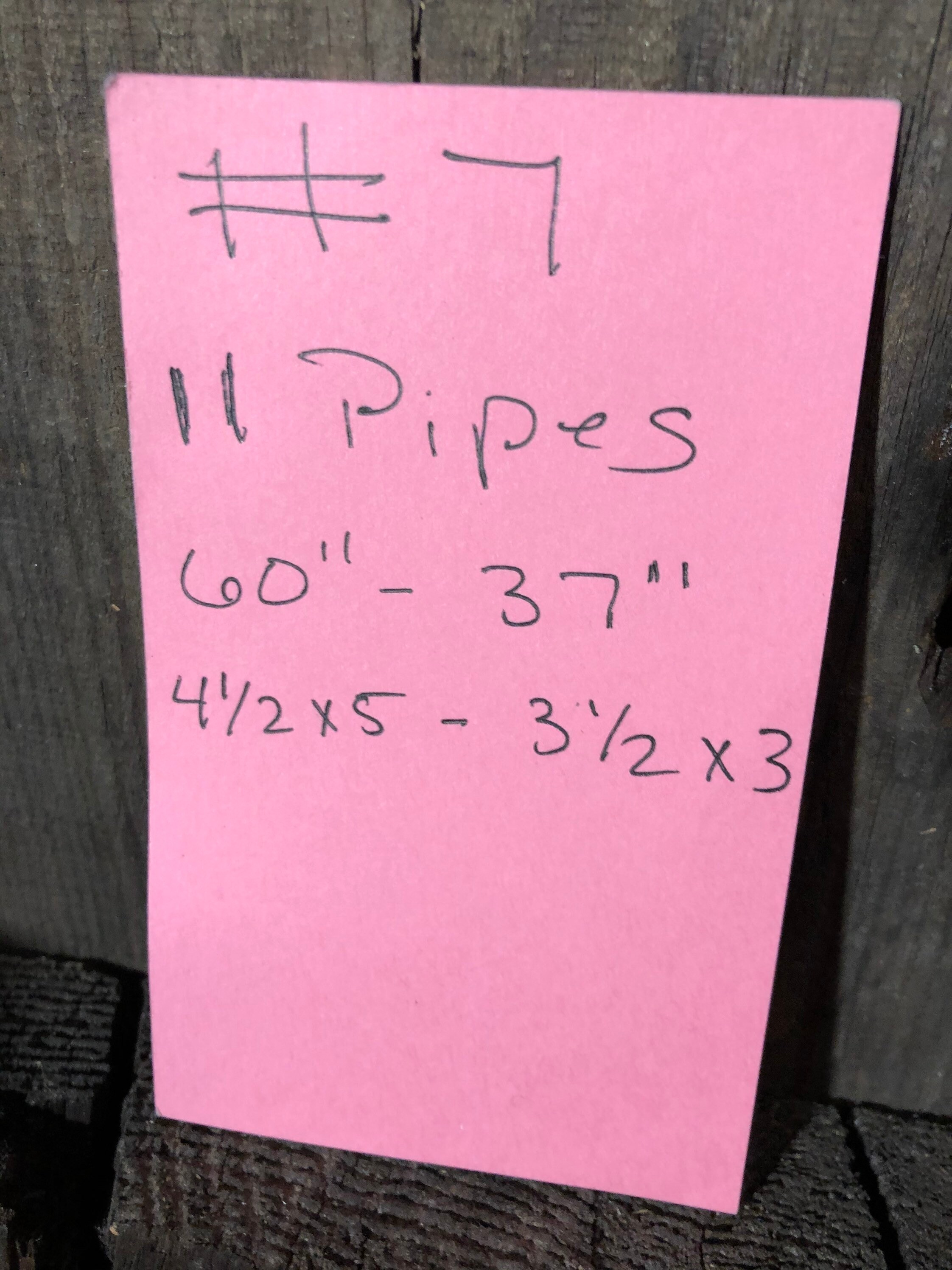 Set of 11 Large Wooden Pipe Organ Pipes Graduated Sizes 37 to 60 Tall ...