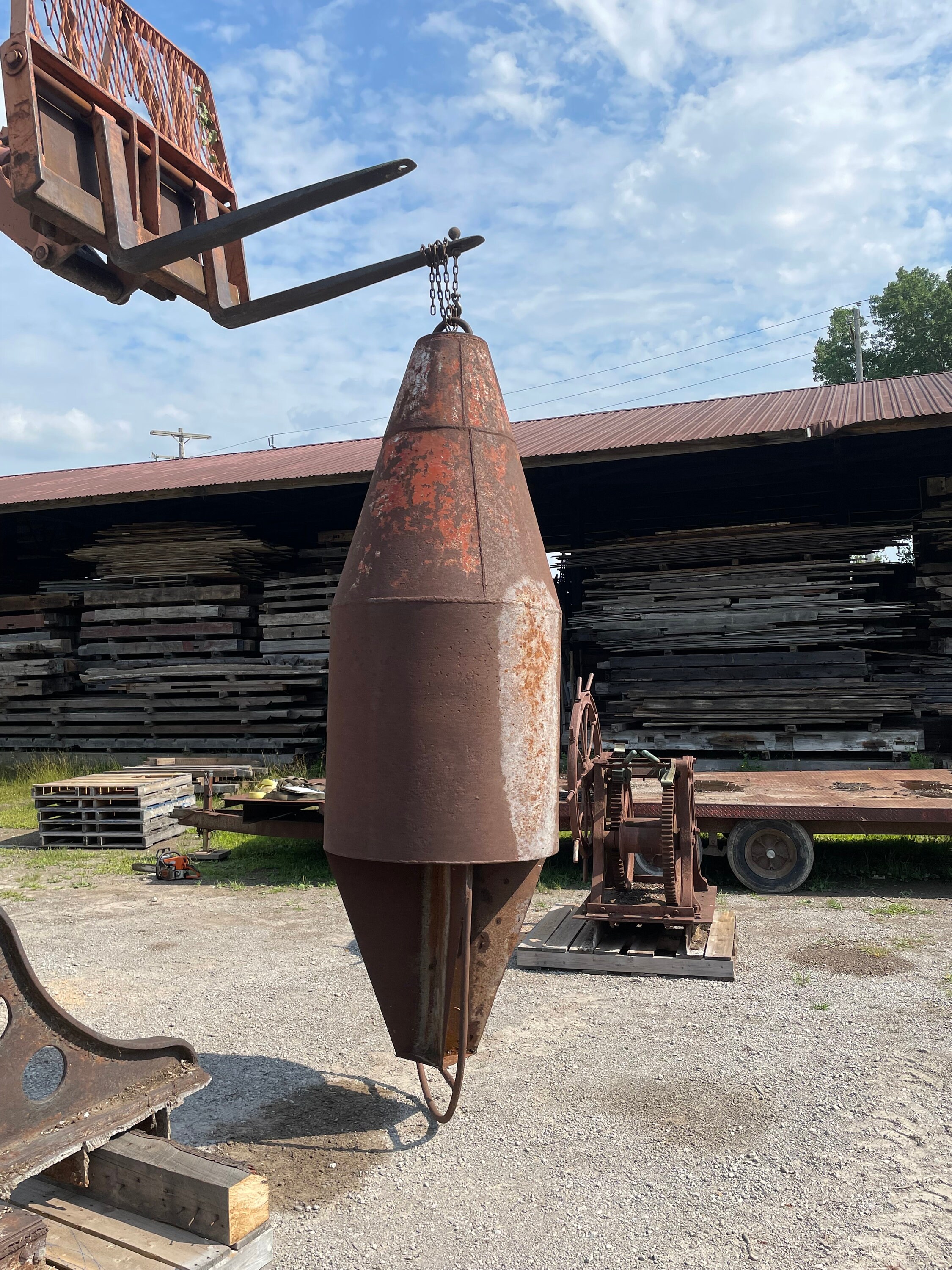 Large Iron Antique Buoy 10 4 Tall X 36 Diameter Body - Etsy