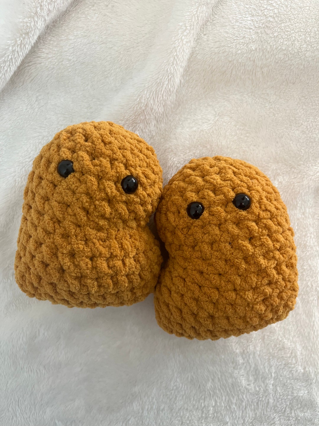 Chicken Nugget, Chicken Nugget Plushie, Chicken Nugget Toy, Crochet ...