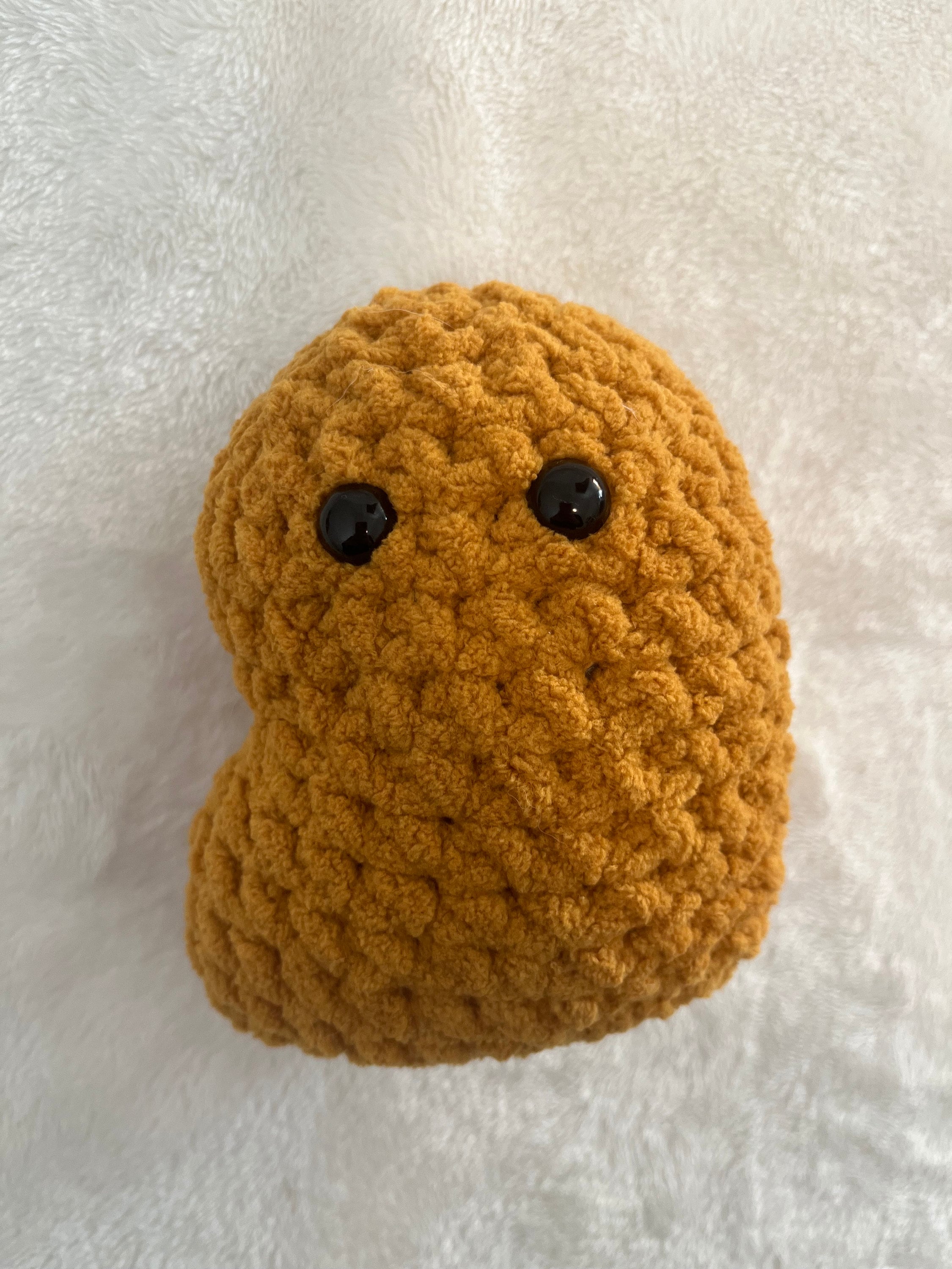 Chicken Nugget, Chicken Nugget Plushie, Chicken Nugget Toy, Crochet ...