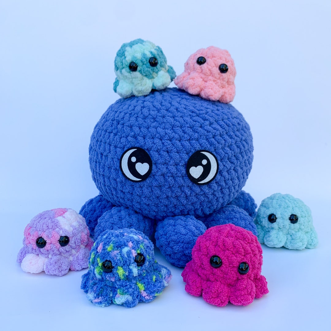 Crochet Mama Octopus Mama Octo and Babies Mama Octopus Baby - Etsy