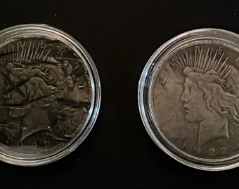 Two-sided Trick Coin 1922 Liberty Dollar Two Face Double Headed Coin ...