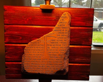 İndiana Jones Grail Tablet Replica/stone Dust Powder /orjinal Size 1:1 ...