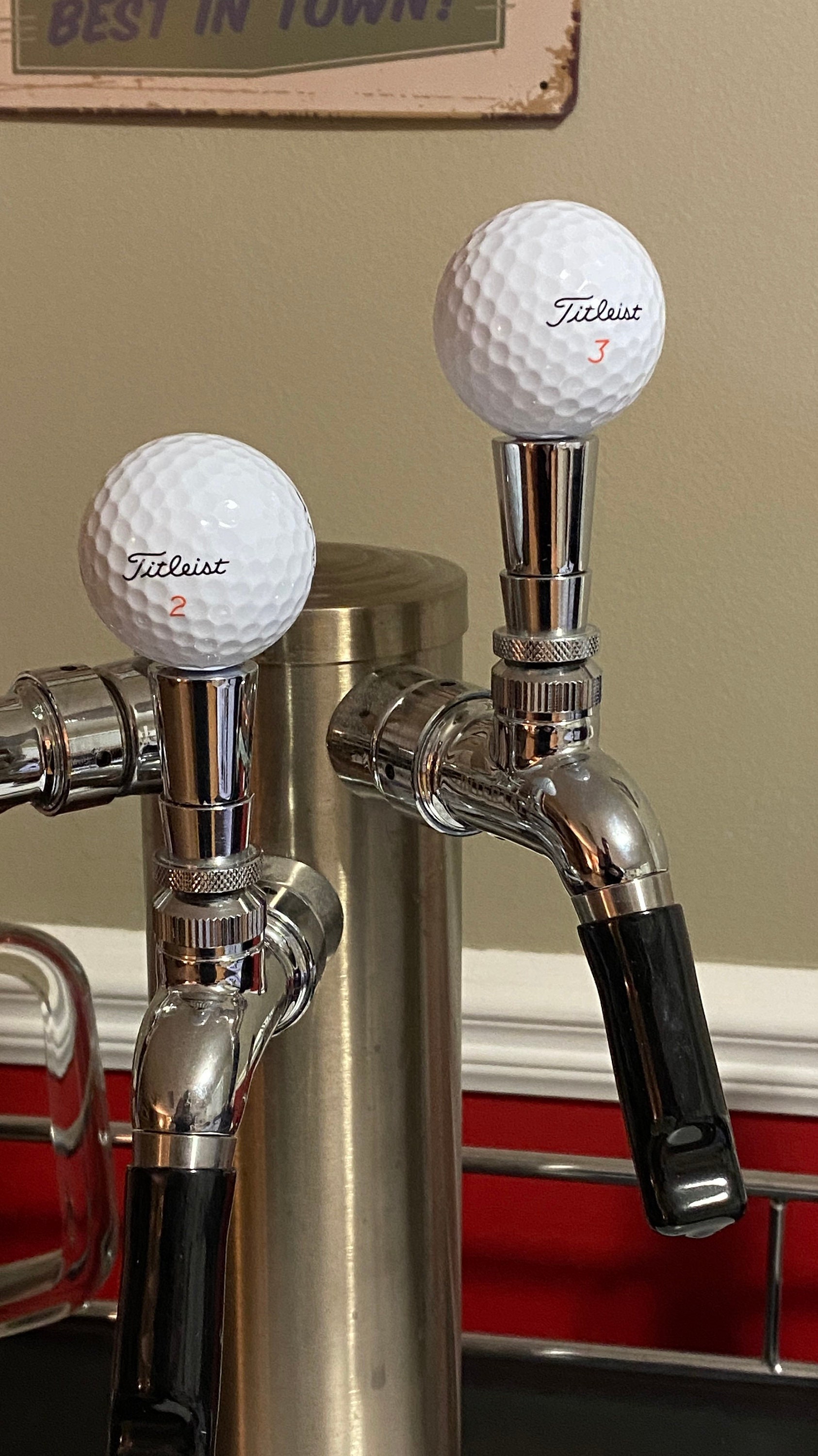 Titlest Golf Ball Beer Tap Handle - Etsy