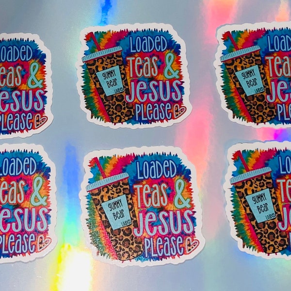 Loaded Tea Stickers - Etsy