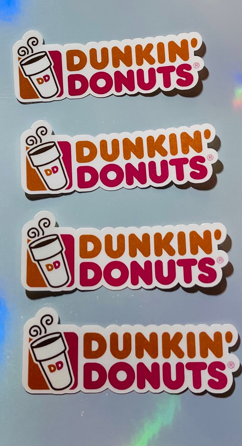 Dunkin Doughnut Sticker - Etsy