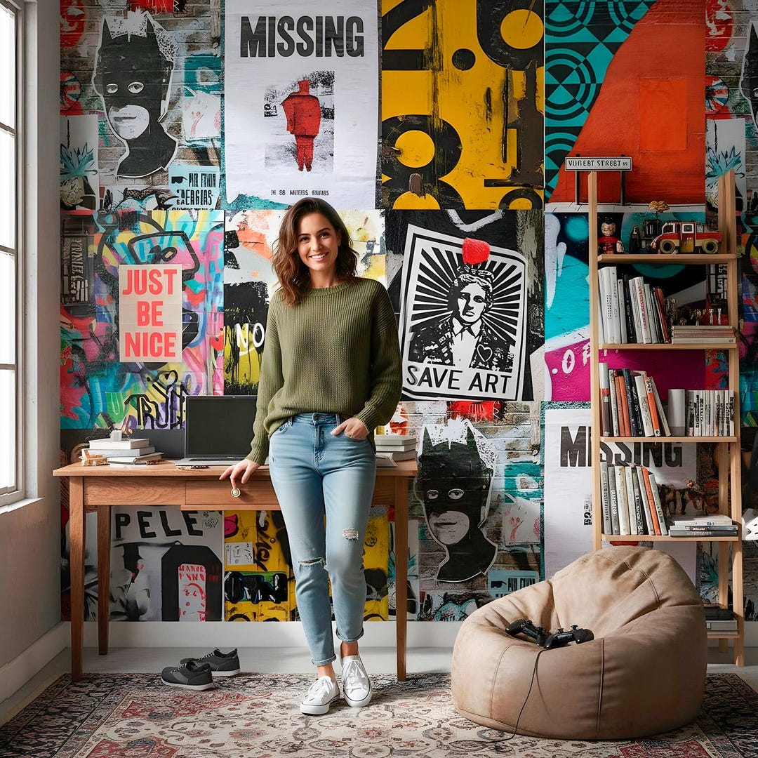 Street Art Graffiti Poster Set: Urban Wall Decor (digital Download ...
