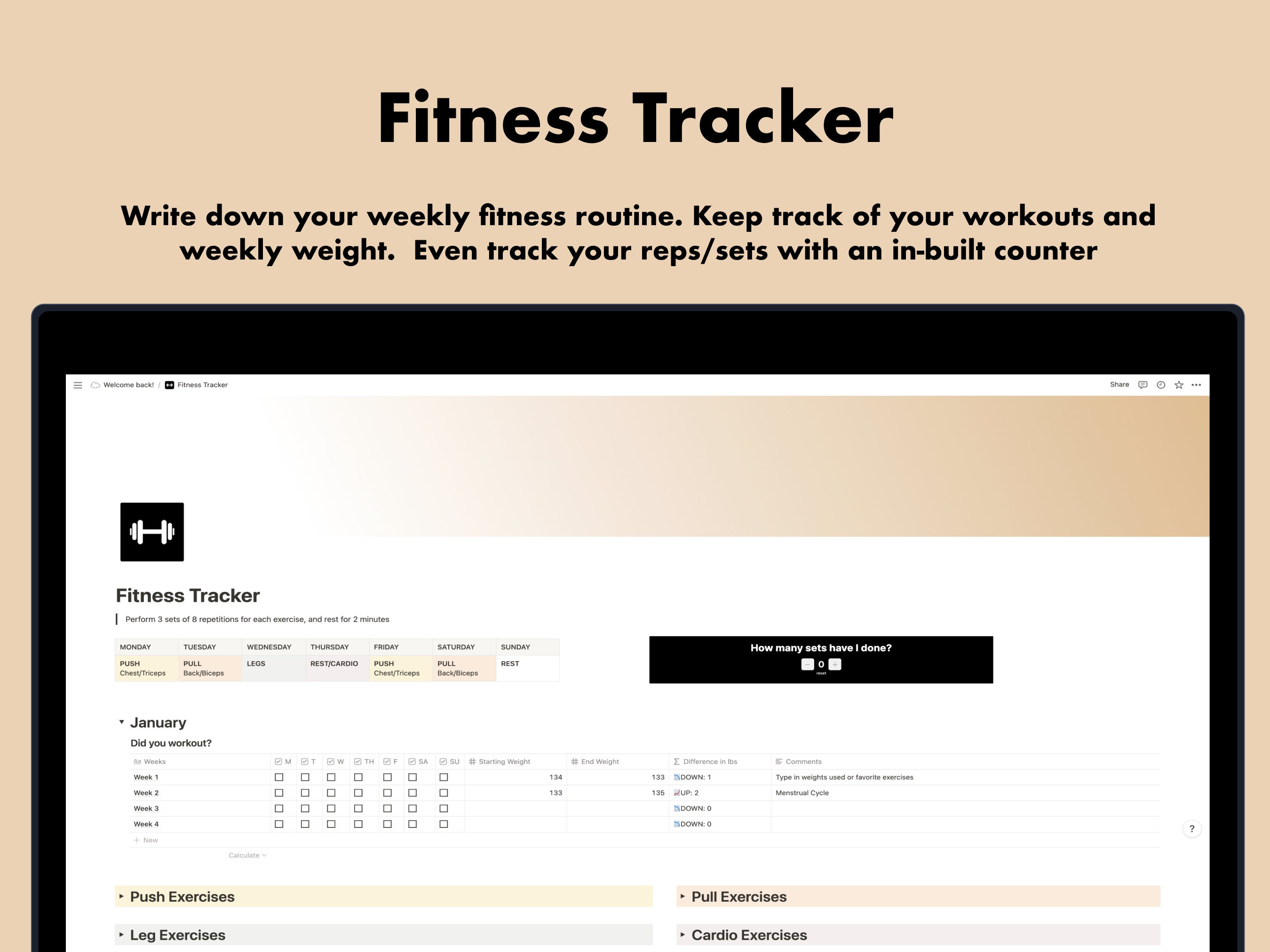 Aesthetic Notion Template 2022 Personal Digital Planner Finance and ...