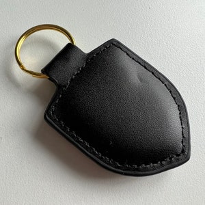 Lamborghini Leather Keyring Key Chain Shield Fob Ring Black - Etsy