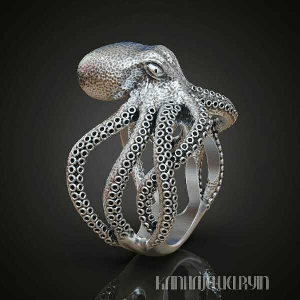 Octopus Ring - Etsy