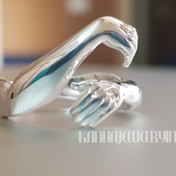 Hug Ring Sterling Silver - Etsy