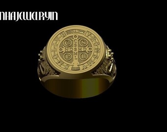 925 Starling Silver Scream Ring, Silver Signet Man Ring, Men's ...