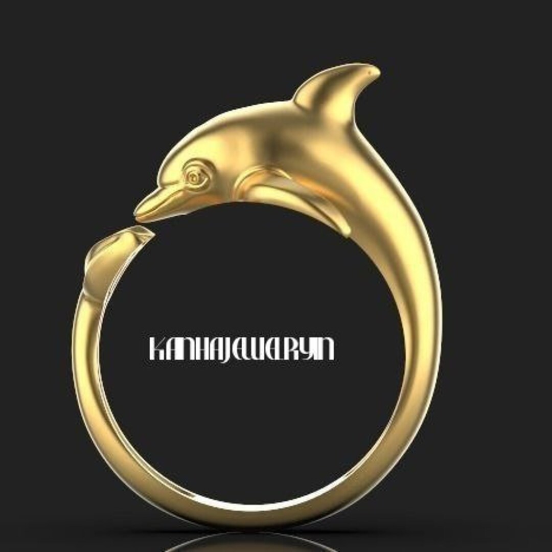 Dolphin Ocean Men's Ring in Silver, Sea Animal Male Ring for Best ...