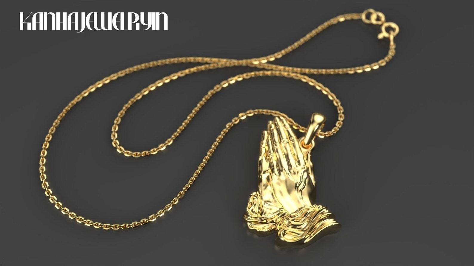 Jesus Praying Hands Silver Necklace Religious Gifts Gift for - Etsy