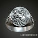 Silver Saint George Signet Ring Christian Jewelry Religious - Etsy