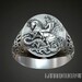 Silver Saint George Signet Ring Christian Jewelry Religious - Etsy