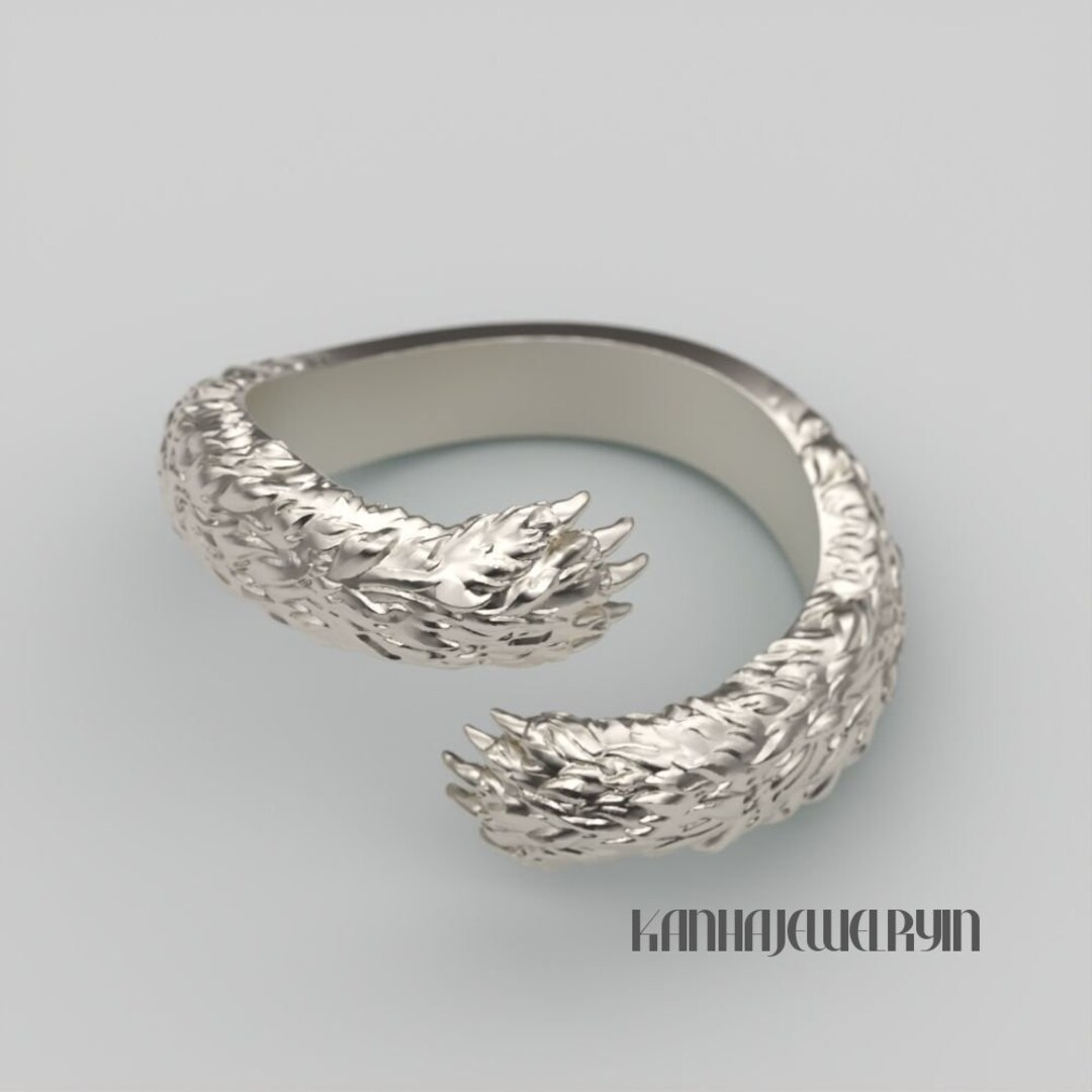 Handmade Ring Bear Paw Hug Ring, Bone Hug Ring, Unique Hug Ring, Love ...