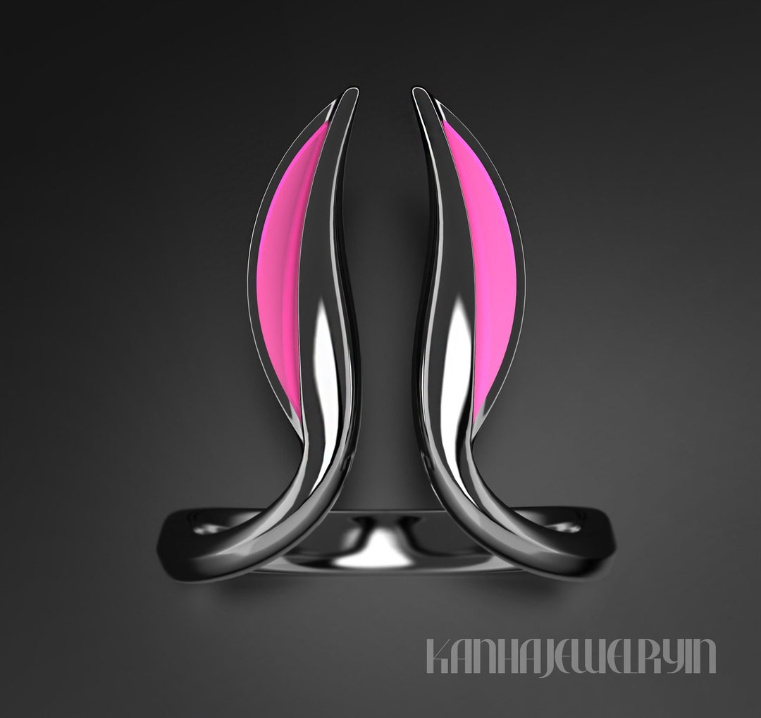 The March Hare Enamel Ring, 925 Silver March Hare Enamel Ring, Enamel ...