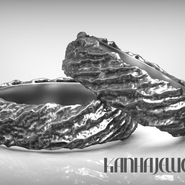 Tree Bark Ring - Etsy