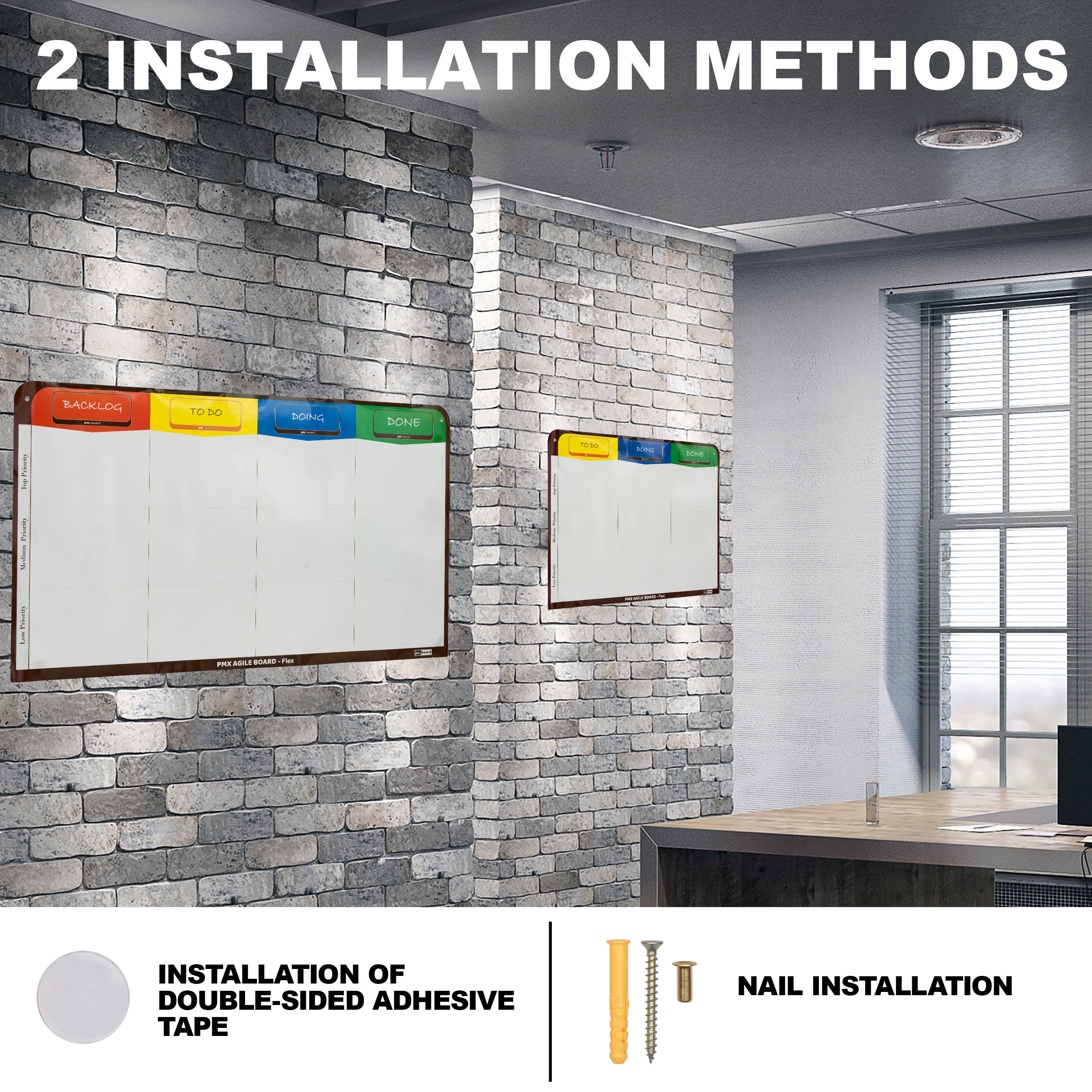 6 Column Magnetic Kanban Board, Scrum Board Flexible, Agile Management ...