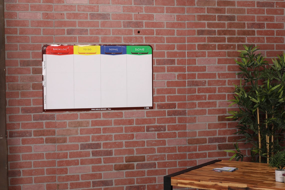 4-column Magnetic Kanban Whiteboard: Agile Scrum Board - Etsy