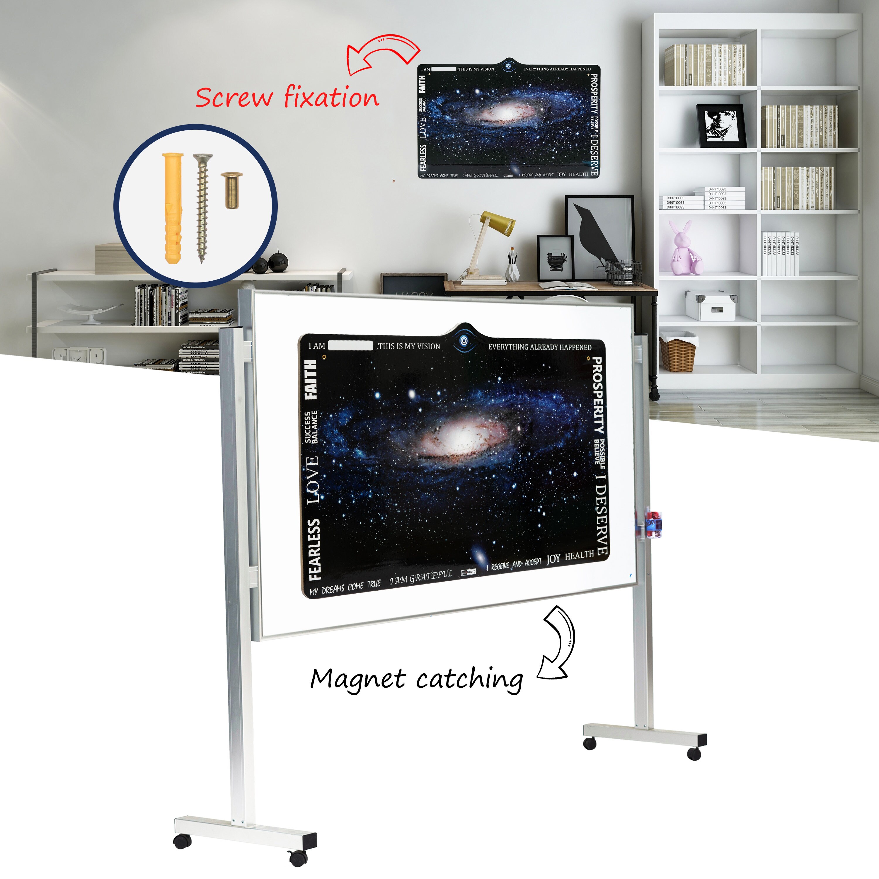 Vision Board Full Set. One Full Magnetic Vision Board With 3rd Eye, 12 ...