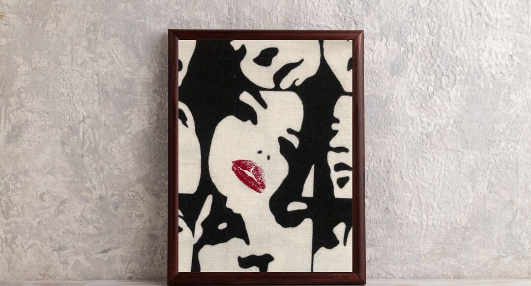 Red Kiss Print Digital Download - Etsy
