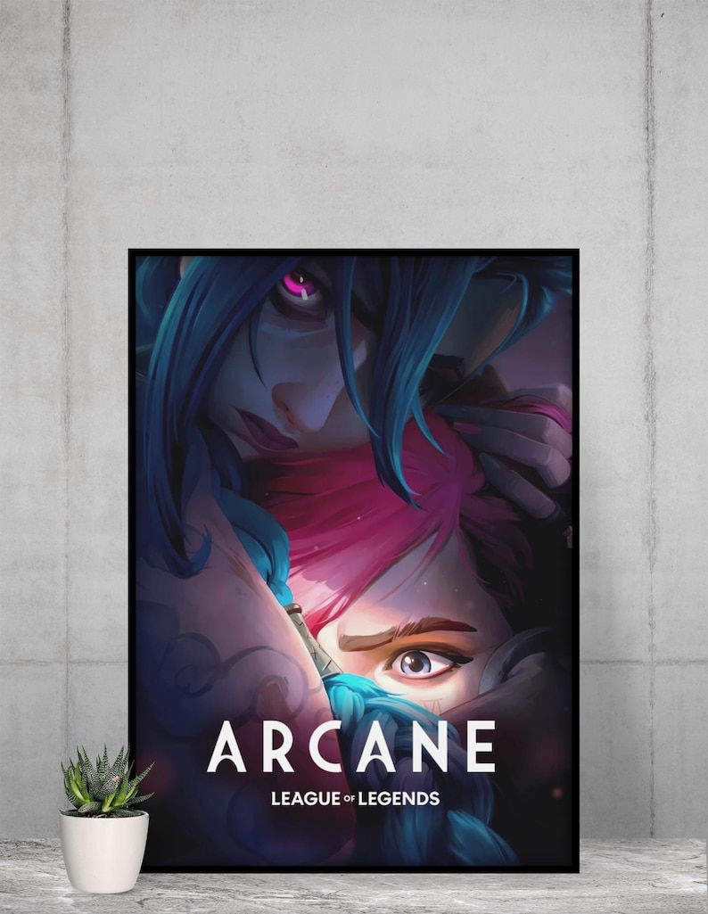 Arcane Animation Poster - TV Show Wall Art - League of Legends Decor ...