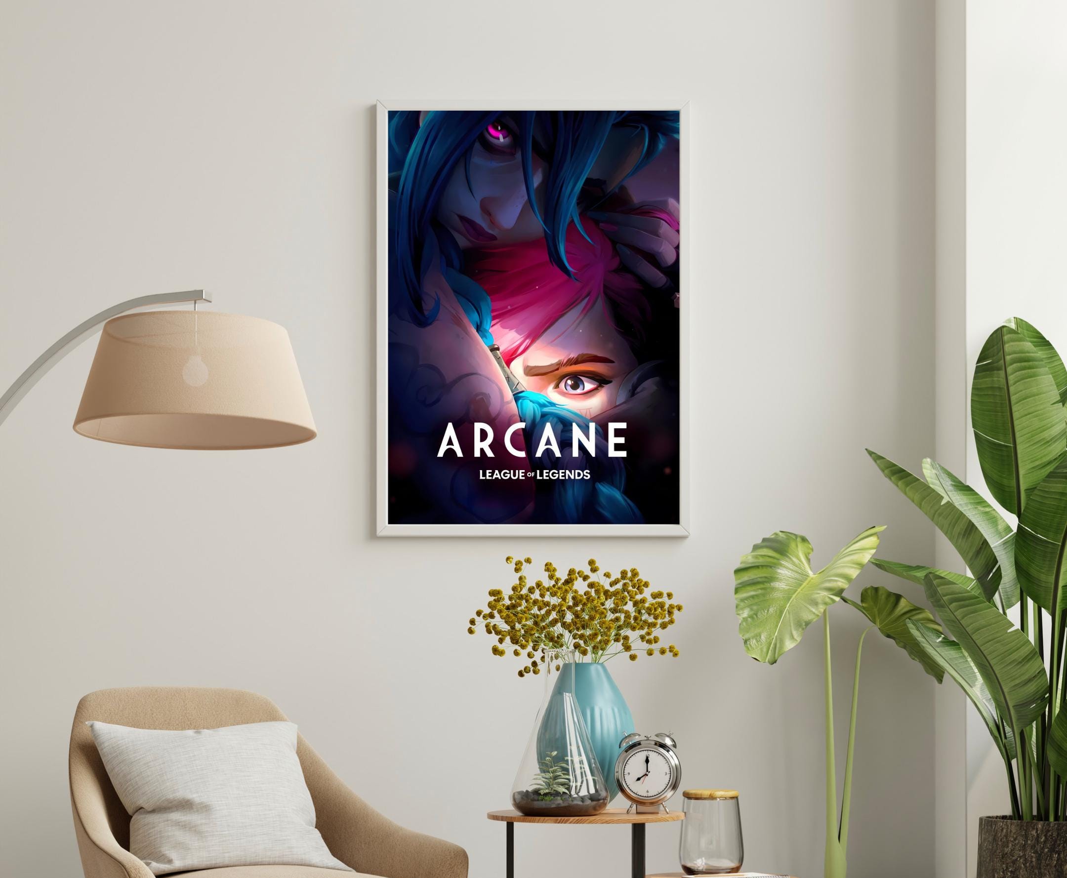 Arcane Animation Poster - TV Show Wall Art - League of Legends Decor ...