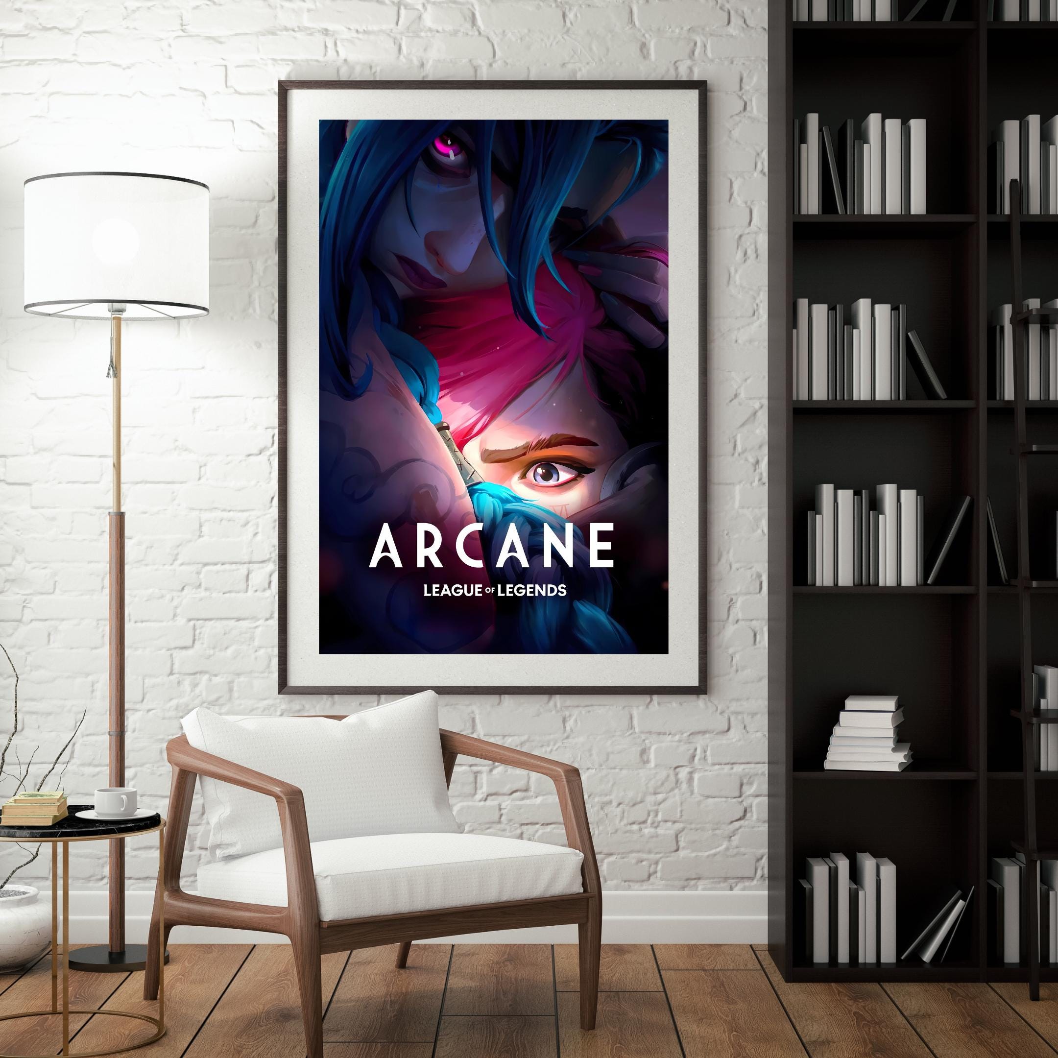 Arcane Animation Poster - TV Show Wall Art - League of Legends Decor ...