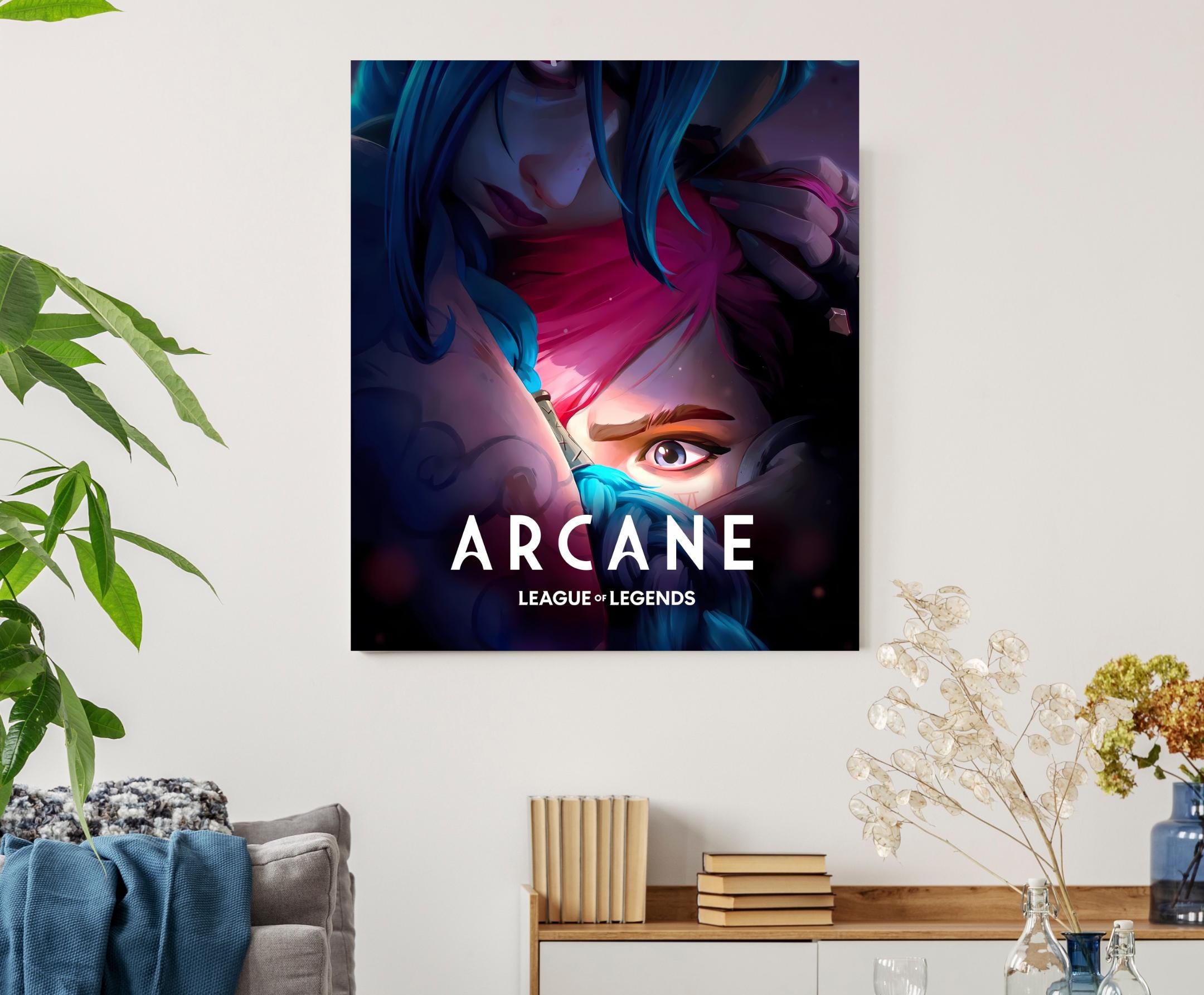 Arcane Animation Poster - TV Show Wall Art - League of Legends Decor ...
