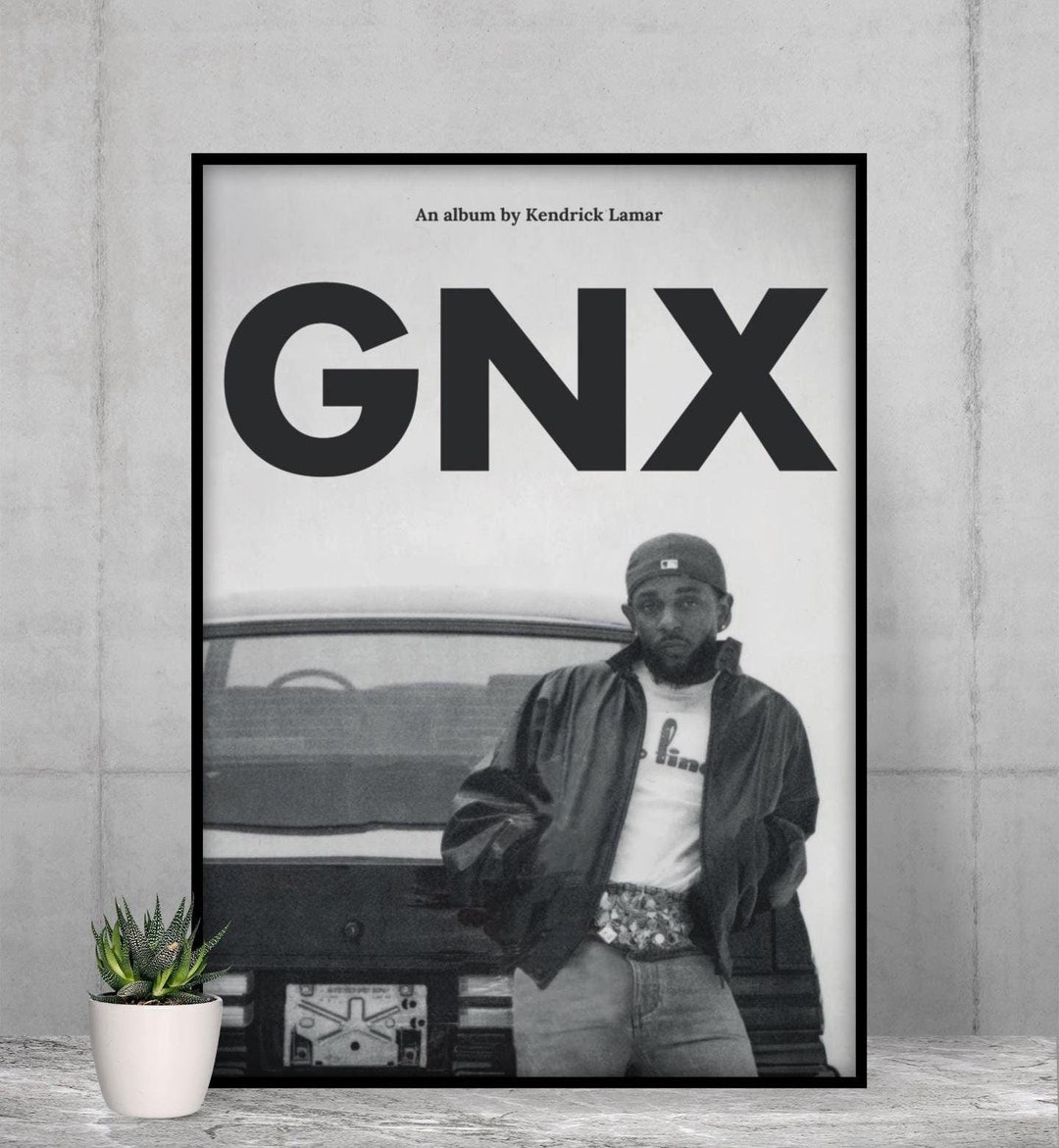 Kendrick Lamar GNX Poster - Music Poster - Kendrick Lamar Album - GNX ...