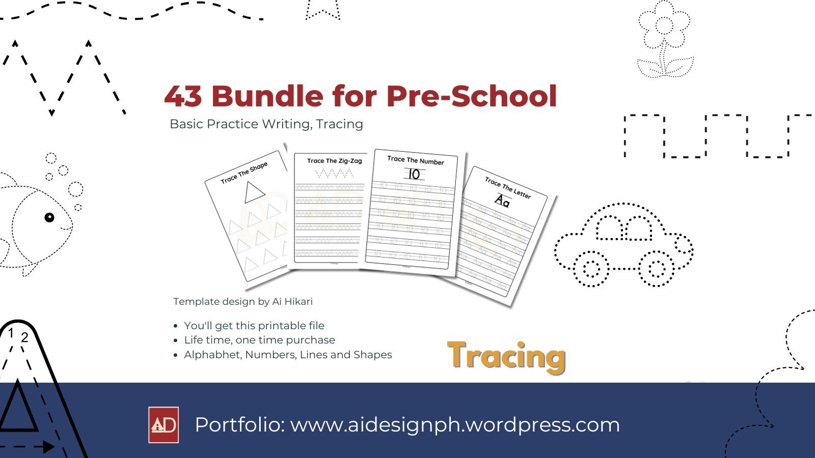 43 Pages Pre-school Worksheet for Digital Business Reselling, Start ...
