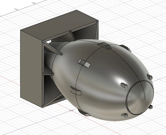 Big Boy Atomic Bomb Fat Man Atom Bomb Download Free 3D Model By
