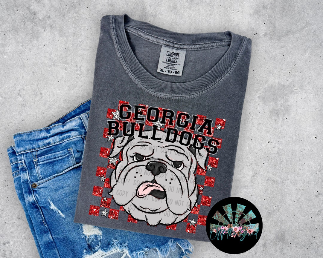 Checkered UGA Athens Bulldogs PNG Digital Download Dawgs Sublimation ...