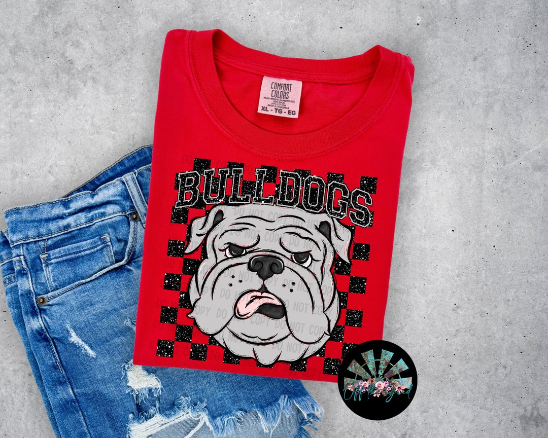 Checkered UGA Athens Bulldogs PNG Digital Download Dawgs Sublimation ...