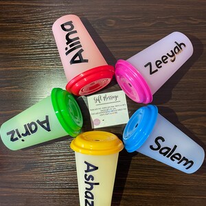 Kids Color Changing Cups (12 Oz) Customized and Personalized - Etsy