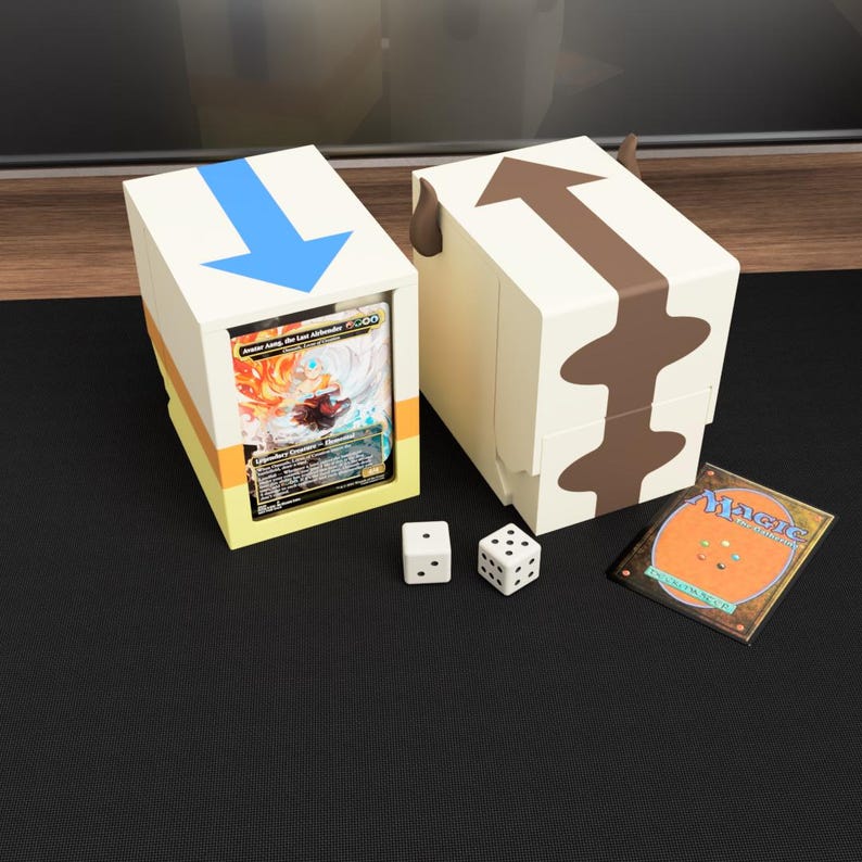 Anime Elemental Deck Box: TCG Card Storage for MTG Commander - Etsy