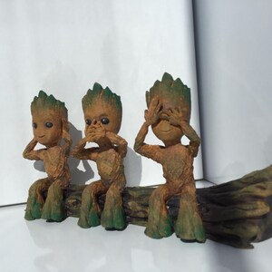 Groot Desk Figure 3D Printed Guardian of the Galaxy Decor Marvel Fan ...