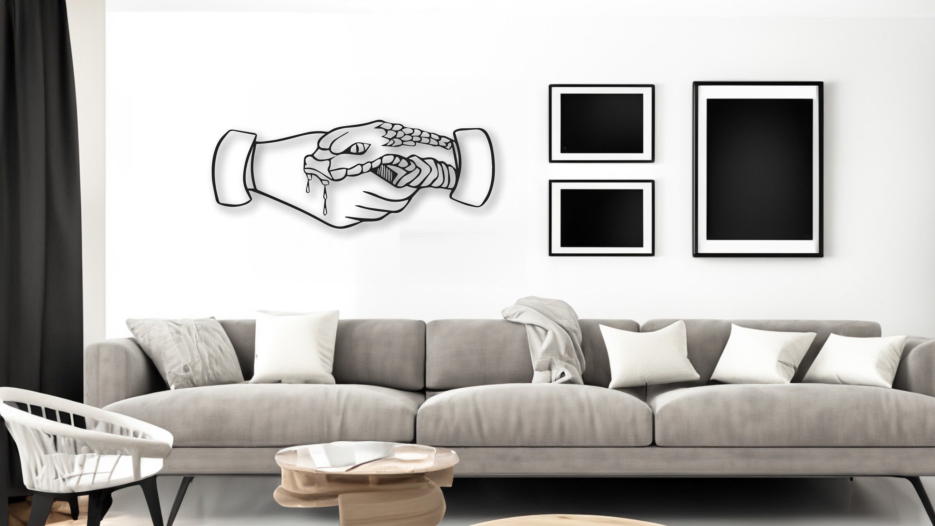 Snake Metal Wall Art, Snake Home Wall Decor, Snake Metal Wall ...