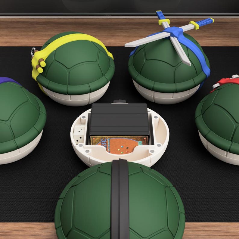 Mutant Turtle Heroes-inspired 3D Printed Deck Box Collection: Magnetic ...