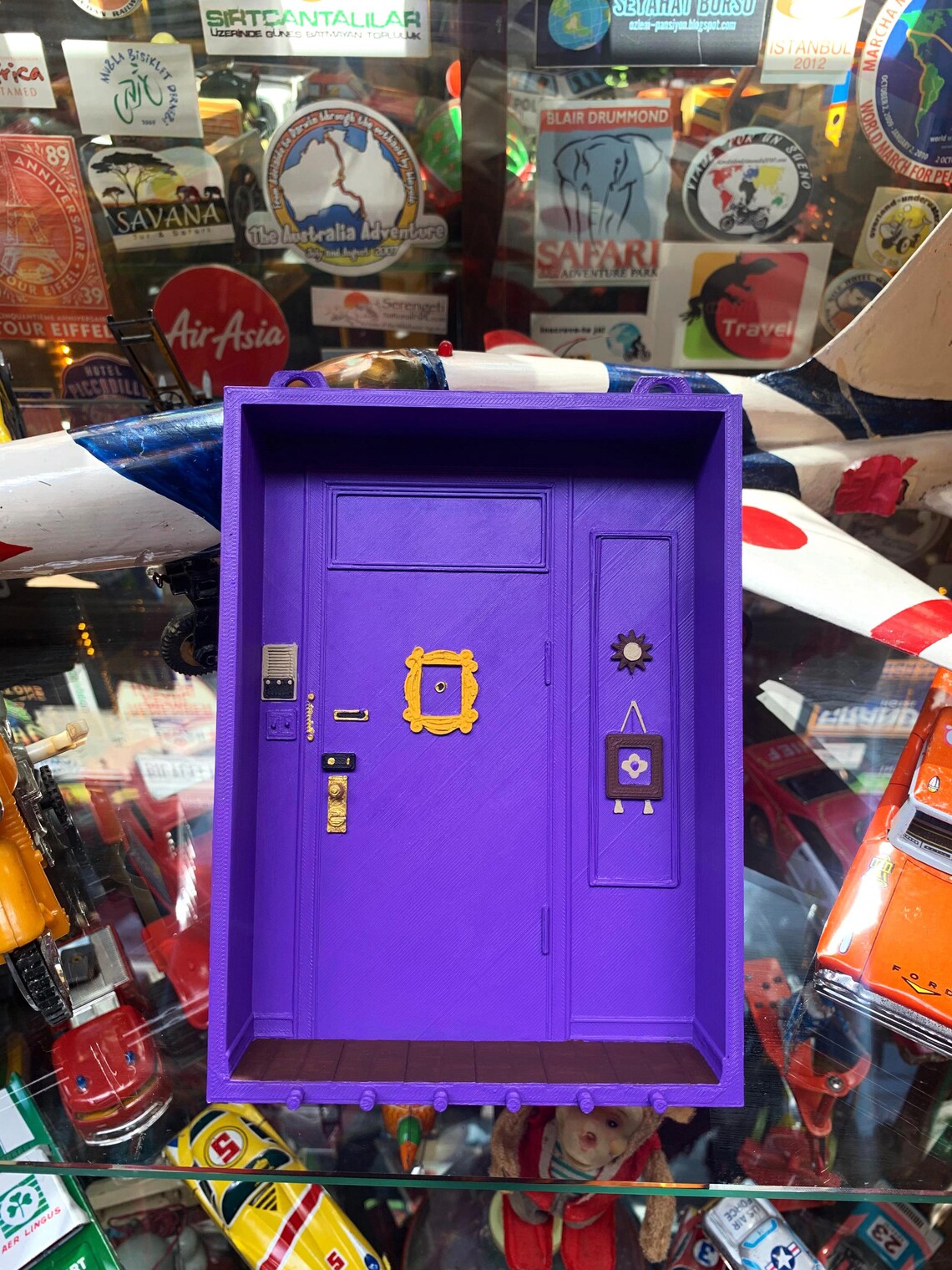 Purple Door Key Holder: 90s Sitcom Inspired Wall Art - Etsy