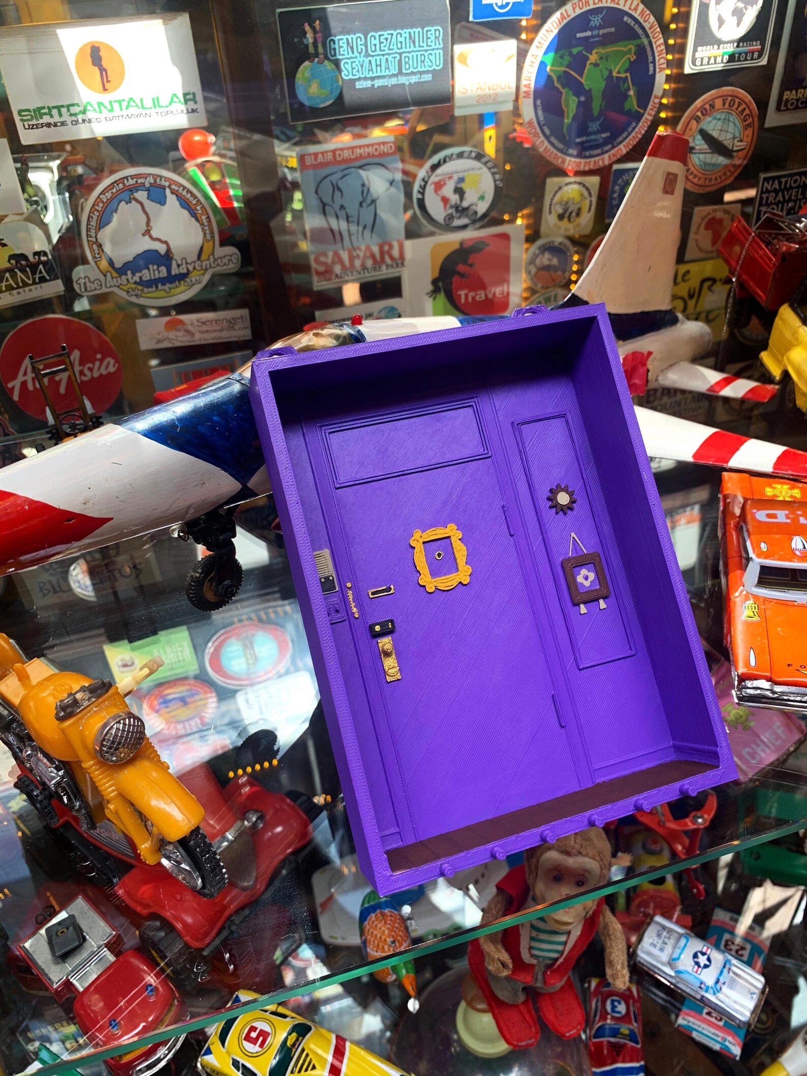 Purple Door Key Holder: 90s Sitcom Inspired Wall Art - Etsy