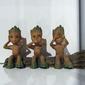 Groot Desk Figure 3D Printed Guardian of the Galaxy Decor Marvel Fan ...