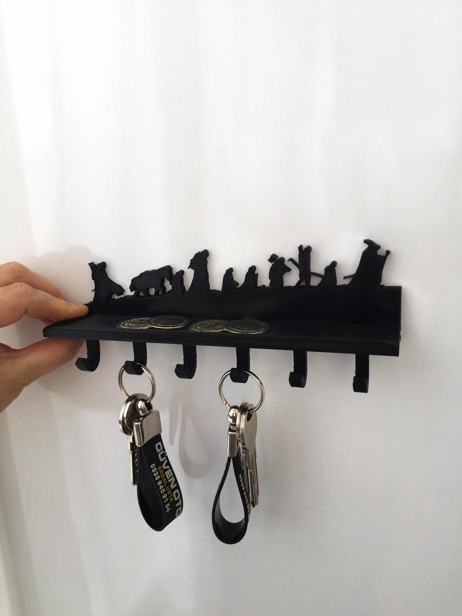 Key Holder for Lord of the Rings Fans Lord of the Rings 3D Printed Key ...