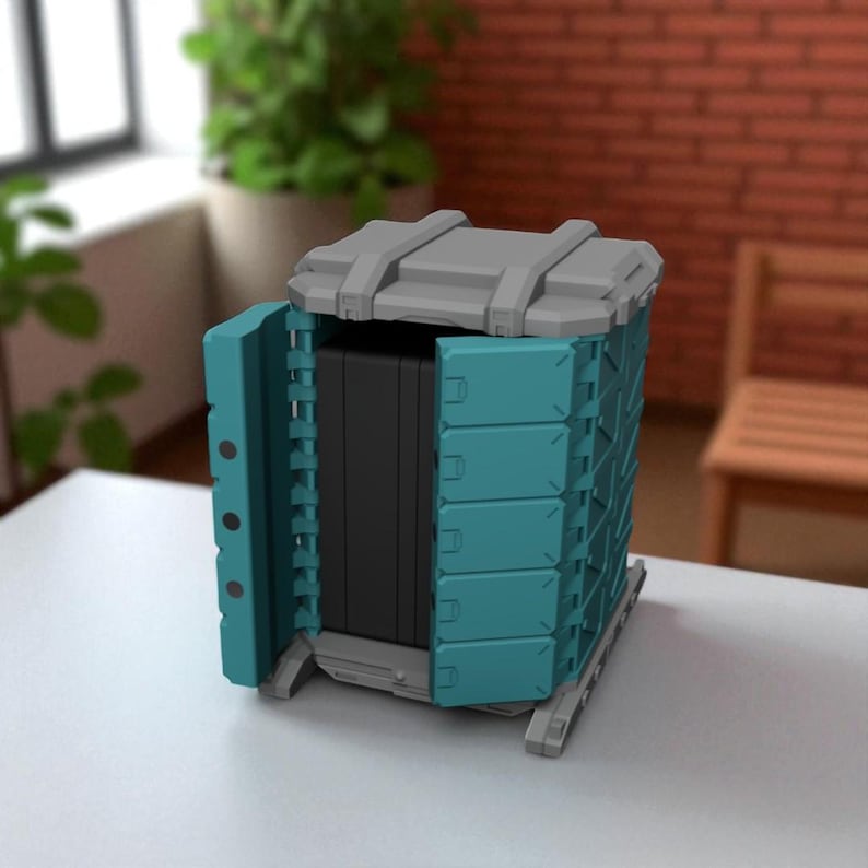 Sci-fi Mecha Container Deck Box: Anime-inspired Trading Card Storage - Etsy