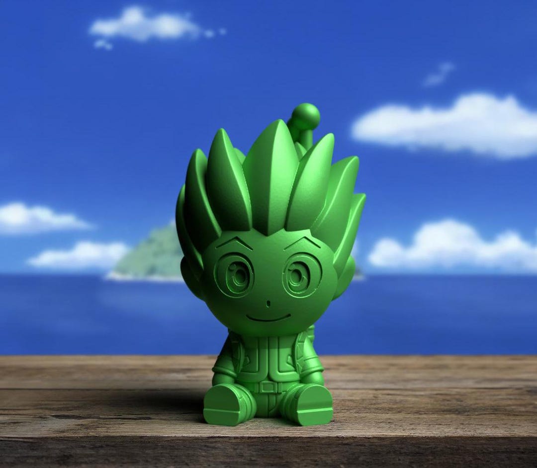 Chibi Gon Anime Figure - 3D Printed Energetic Adventurer Figure ...